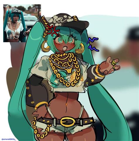 Drawing Based On That One Ai Generated Image Hatsune Miku Vocaloid Know Your Meme