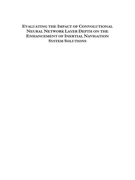 evaluating the impact of convolutional neural network layer depth on