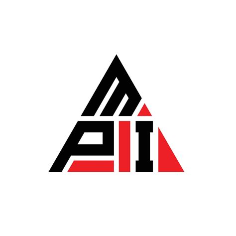 Mpi Triangle Letter Logo Design With Triangle Shape Mpi Triangle Logo