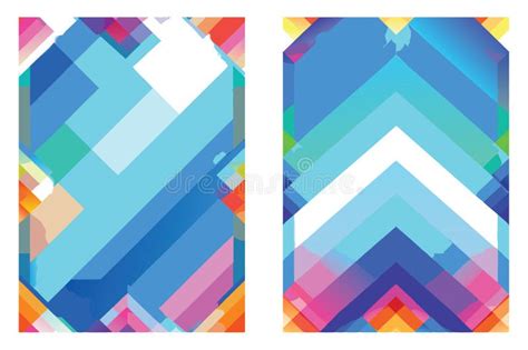 Layered Geometric Diagonal Patterns For Modern Design Stock Illustration Illustration Of