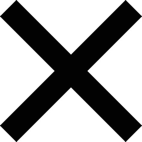 Error Prohibition Symbol Forbidden Letter X Shapes Icon