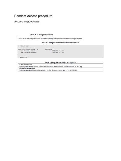 Pdf Random Access Procedure Dokumentips