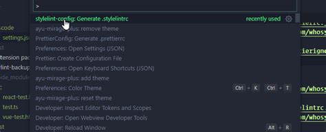 StylelintConfig For VS Code Visual Studio Marketplace