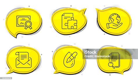 전략 메일 뉴스 레터 및 안약 아이콘 세트 파일 기호를 검색합니다 퍼즐 전자 메일 열기 파이펫 벡터 건강관리와 의술에 대한 스톡