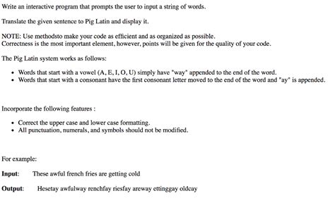 Solved Write An Interactive Program That Prompts The User To