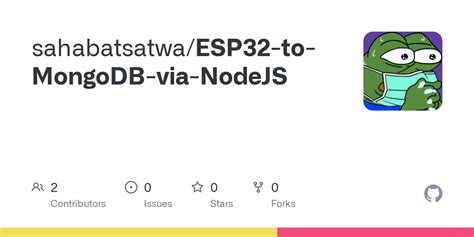 GitHub Sahabatsatwa ESP To MongoDB Via NodeJS