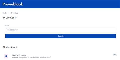 Ip Lookup Tool Rproweblookapi