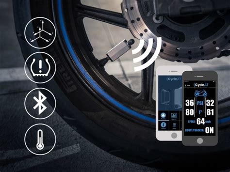 CycleAT Smart Tire Sensor For Bicycles Motorcycles