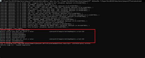 Redscripts Compilation Failed Rcyberpunkgame
