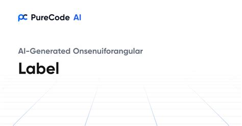 Build Great Onsenuiforangular Label Components Faster Using Ai Tools
