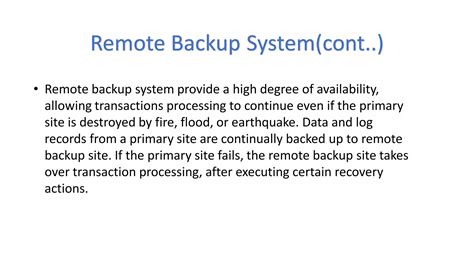 Remote Backup System Pdf