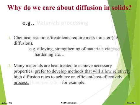 Diffusion In Solids Lecture 1 Ppt