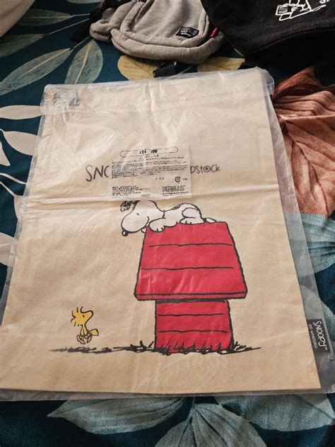 Canvass Bag Snoopy String Bag Everything Else Others On Carousell
