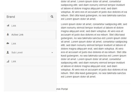 Side Menu Obscures Footer Css Html Jade Stack Overflow