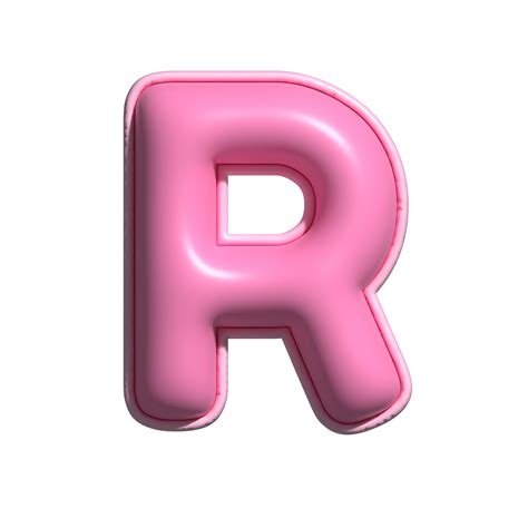 Letter R Pink Alphabet Glossy 22281558 Png