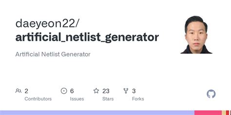 github daeyeon22 artificial netlist generator artificial netlist