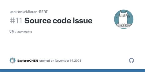 Source Code Issue Issue Uark Cviu Micron Bert Github