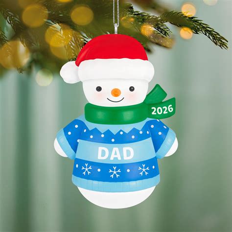 Dad Snowman 2026 Ornament Keepsake Ornaments Hallmark