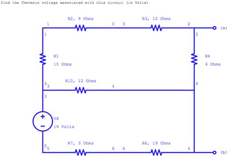Solved Find The Thevenin Voltage Associated With This Chegg Com