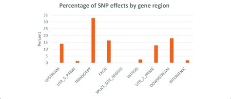 Percentage Of SNP Effects By Gene Region Download Scientific Diagram