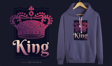 King Crown T Shirt Design Vector Download