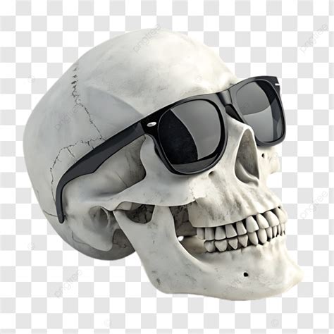 3차원 백색 해골 입는 것 검정 색안경 두개골 태양 유리 검은색 Png 일러스트 및 이미지 에 대한 무료 다운로드