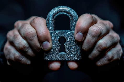 Premium Ai Image Cybersecurity Digital Padlock Ensures Secure Login