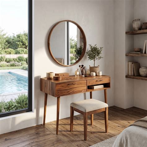 Scandinavian Dressing Table Walk In Closet Makeup Area Personal Space