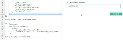 Update Date Format In Jquery Ui Datepicker · Issue 1010 · Surveyjssurvey Library · Github
