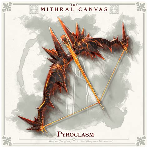 Oc Art Pyroclasm Longbow The Mithral Canvas 5e Rdndhomebrew