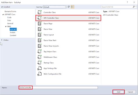 Absorby Create A Web Api With Aspnet Core
