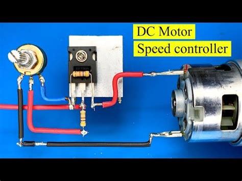 How To Make Simple Dc Motor Speed Control Circuit Electronics Projects Banggood YouTube