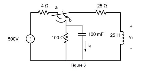 Solved The Make Before Break Switch In The Circuit In Figure Chegg Com
