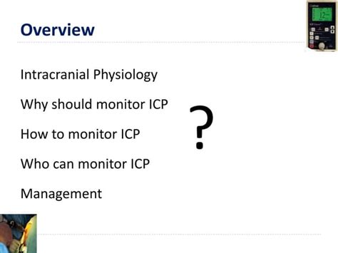 Icp Monitoring Ppt First Aid Injuries