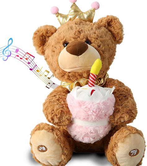 Marsjoy Oso De Peluche Musical De Feliz Cumpleaños Con Magdalena