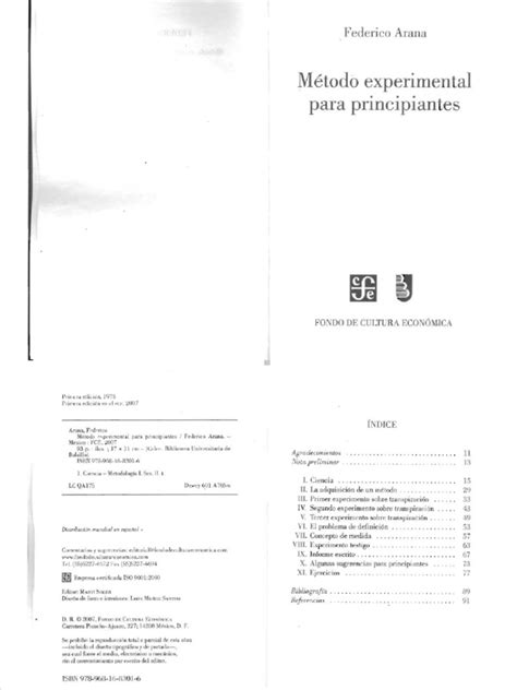 Vdocumentsmx Metodo Experimental Para Principiantes Pdf