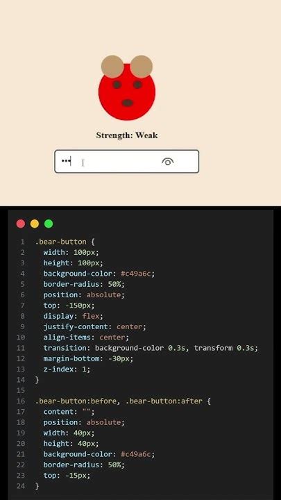 password strength checker using html css and javascript coding webdevelopment youtube