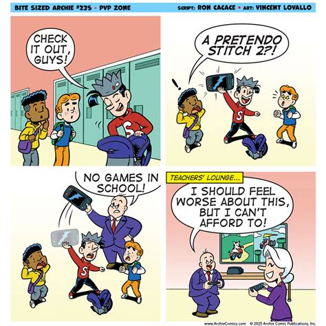 Bite Sized Archie Pvp Zone Archie Comics