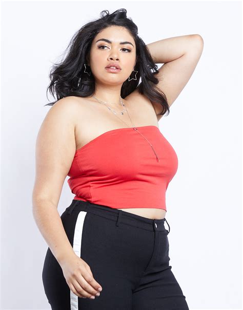 Plus Size Mia Tube Top Plus Size Strapless Tops 2020ave