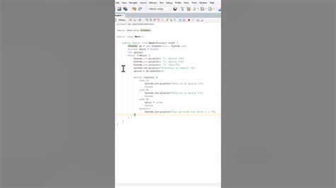 Como Hacer Un Menu En Java En 1 Minuto Shorts Youtube