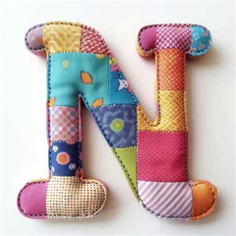 Letters N Pattern Alphabet Textile Free Photo Rawpixel