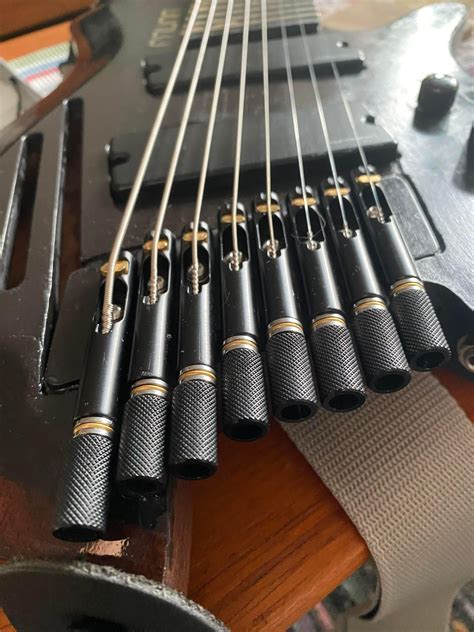 Nova Guitar Parts 8 String Multiscale Headless Guitar Bridge Ploutone