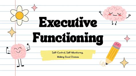Executive Functioning Class Lesson By Psyched 4 Learning Tpt