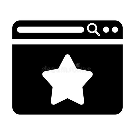 Bookmark Browser Icon Stock Vector Illustration Of Website