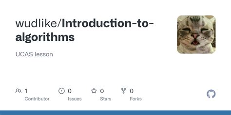 GitHub Wudlike Introduction To Algorithms UCAS Lesson