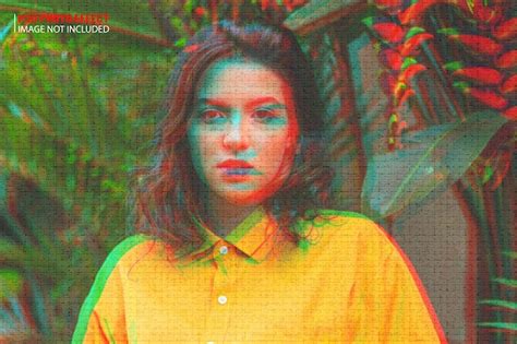 Premium PSD Rgb Color Split Channel Photo Effect