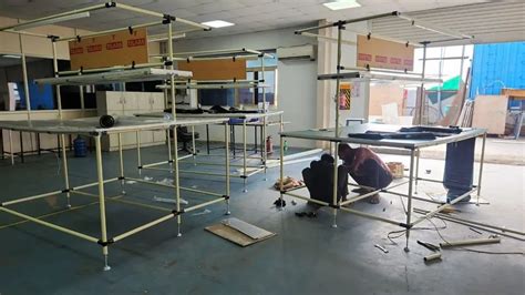 Cast Iron Abs Coated Pipe And Joint Workstation For Lean Manufacturing