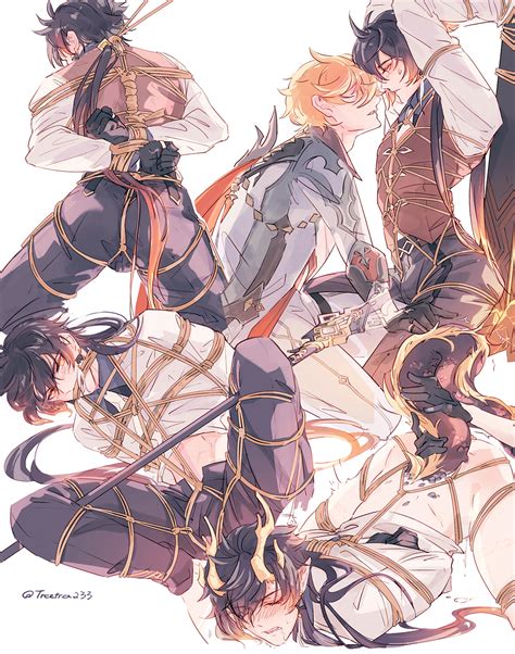 Zhongli And Tartaglia Genshin Impact Drawn By Treetree233 Danbooru