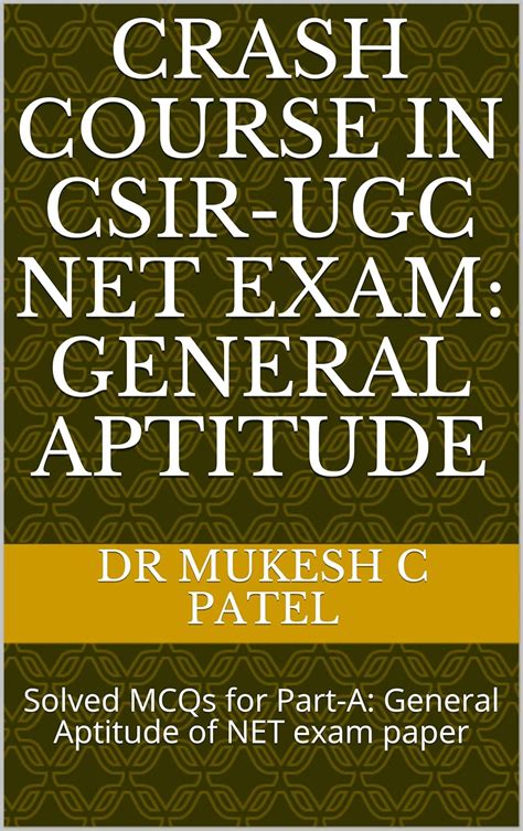 crash course in csir ugc net exam general aptitude solved mcqs for