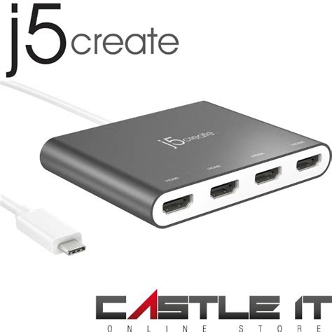 J5 Create Jca366 Usb C To 4 Port Multi Monitor Adapter Shopee Malaysia